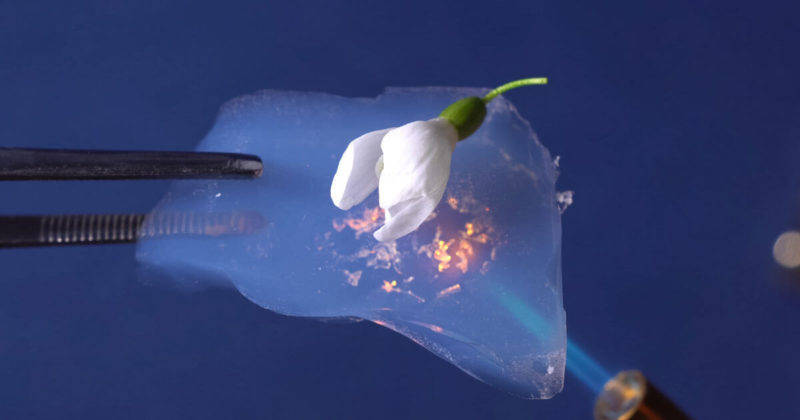 Aerogel: super lightweight material